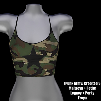 Second Life Marketplace - [Punk Army] Crop top 5